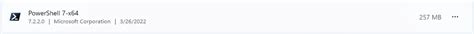 Winget Showing That Powershell Needs To Have An Update When It Is In The Version Of The Update