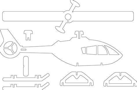 Вертолет из фанеры чертежи
