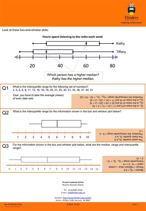 Box And Whisker Plots Pdf