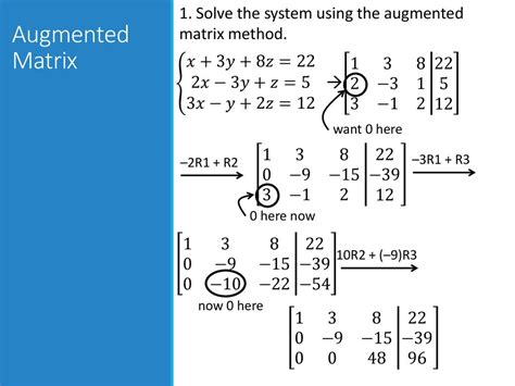 lesson 12 5 augmented matrix ppt download