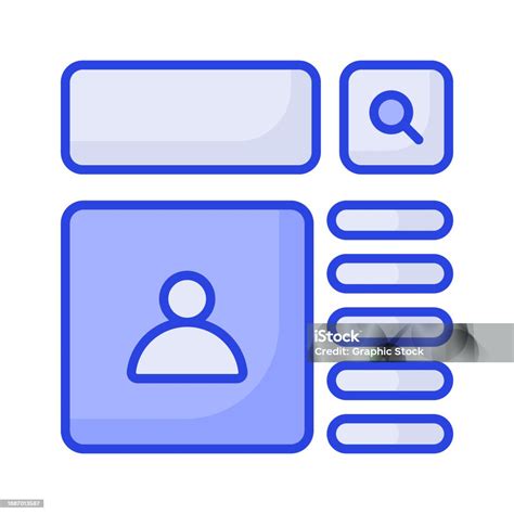 이 아름답게 디자인 된 웹 사이트 와이어 프레임 와이어 프레임 레이아웃 템플릿 아이콘을 살펴보십시오 0명에 대한 스톡 벡터 아트 및 기타 이미지 Istock