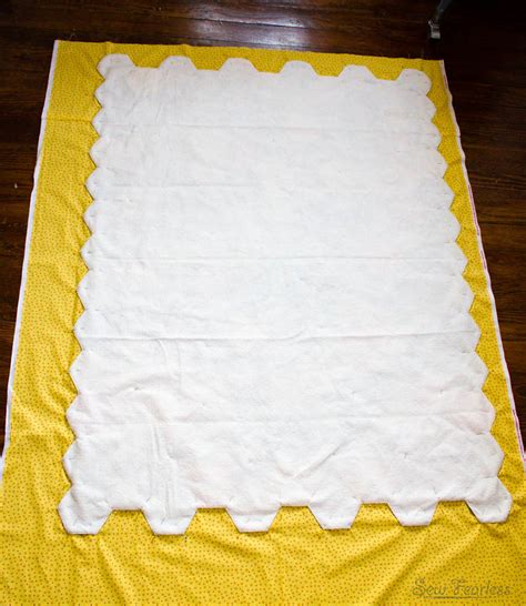 How To Finish A Shaped Quilt Edge Without Binding