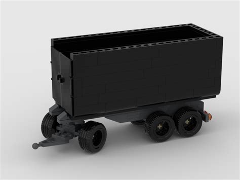 Lego Moc Container Trailer By Highway Patrol Rebrickable Build With