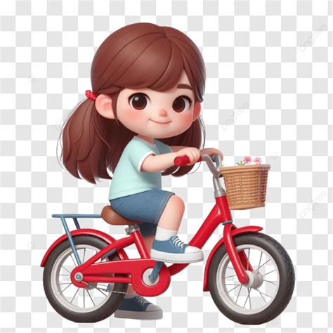 꽃바구니를 들고 빨간 자전거를 타고 있는 귀여운 소녀 꽃바구니 자전거 귀여운 소녀 Png 일러스트 및 이미지 에 대한 무료 다운로드 Pngtree
