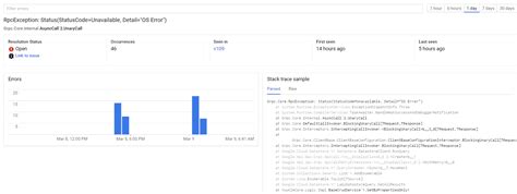 Grpc Core RpcException Status StatusCode Unavailable Detail OS Error