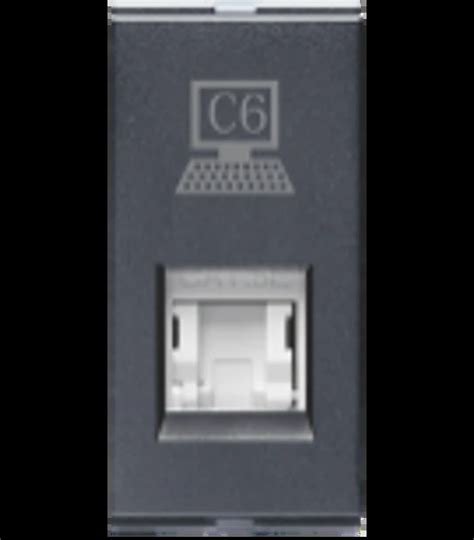 Lisha Rj45 Cat6 Data Socket Grey