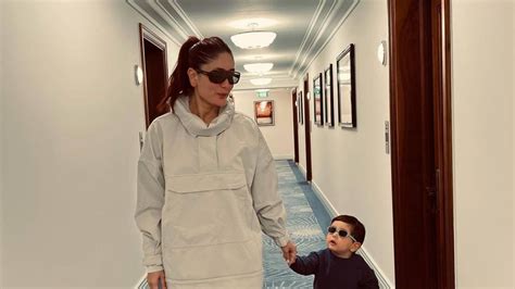 Kareena Kapoor Khan Shares Adorable Photo With Younger Son Jeh From London See The Divas