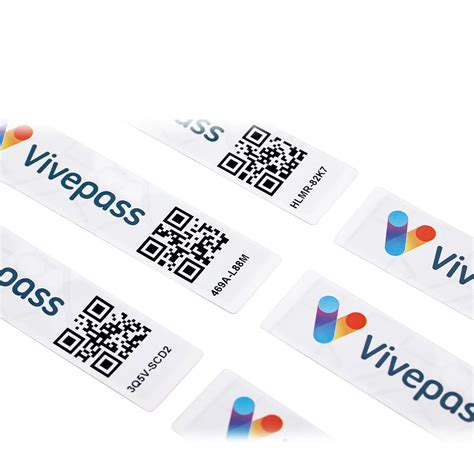 RFID NFC Tag Sticker Label Printable Custom Size For Link Sharing With QR Code