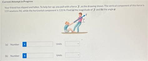 Solved A Force Vector Has A Magnitude Of 581 Newtons And