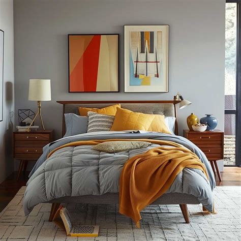 10 Mid Century Modern Gray Interior Design Ideas For Retro Flair