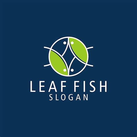 Premium Vector Fish Leaf Logo Icontemplateflet
