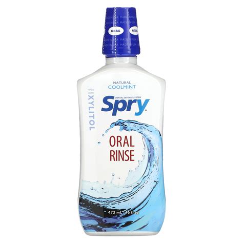 Xlear Spry Oral Rinse Natural Coolmint 16 Fl Oz 473 Ml