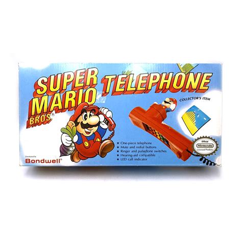 Téléphone Bondwell Super Mario Bros Red Collectors Item 1990 Rare