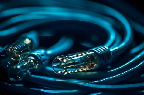 Premium Ai Image Close Up Of A Network Cables For High Tech Connect