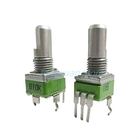 1pc Alpha Rd901f 09 Type Potentiometer Single Unit Vertical 3 Pins B10k