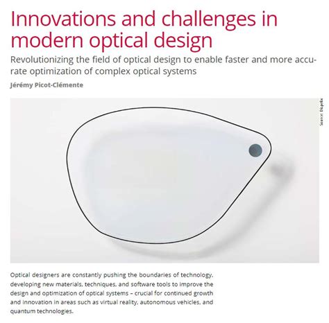 Opticaldesign Innovation Photonics Synopsys Optical Solutions