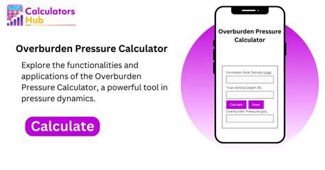 Overburden Pressure Calculator Calculatorshub