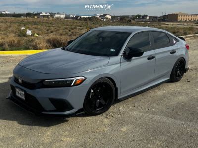 2024 Honda Civic With 18x85 38 Avid1 Av6 And 23545r18 Goodyear Eagle