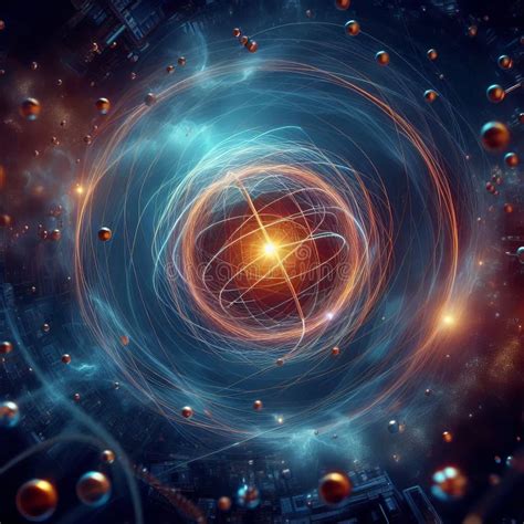 Neutrino Space Space Containing Elusive Subatomic Particles Ta Stock Illustration Illustration
