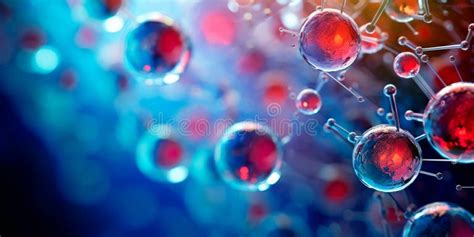 Science Of Nanotechnology And Nanoparticles In The Medical Process Generative Ai Stock Image