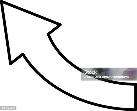 화살표 위쪽 선 아이콘입니다 검은 얇은 선으로 그려진 벡터 기호 편집 가능한 획 Ui 앱 웹 사이트 책 기사에 적합 그래픽 사용자 인터페이스에 대한 스톡 벡터 아트 및 기타