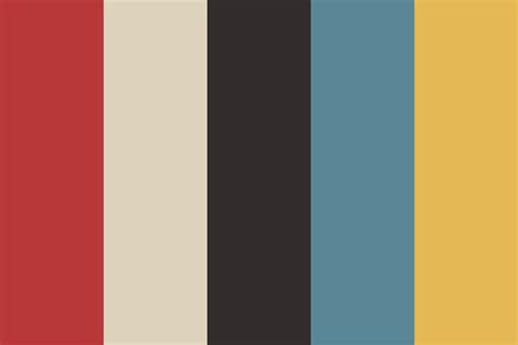 50s Vibing Color Palette Retro Color Palette Vintage Colour Palette Color Palette