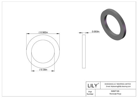 5288t165 O Ring Backup Rings Lily Bearing