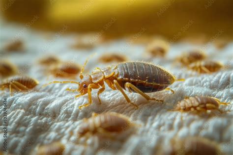 Professional Bed Bug Exterminator Treating A Heavily Infested Bed