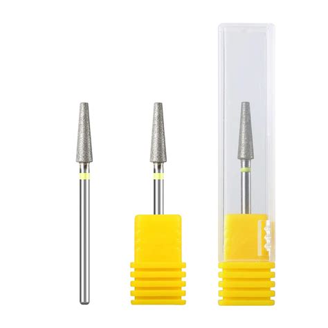 전문 332 샹크 크기 콘 모양 카바 이드 비트 손톱 큐티 드릴 비트 매니큐어 페디큐어 도구 중간 Aliexpress