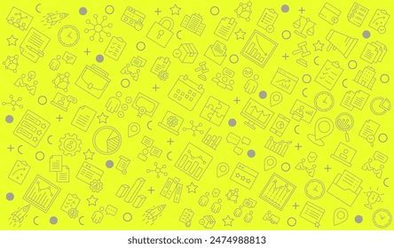 Software Development Seamless Pattern Line Icons Stock Vector Royalty