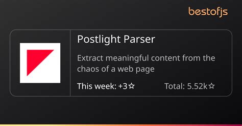 Best Of Js • Postlight Parser