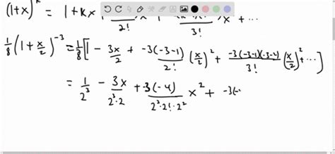 SOLVED Use The Binomial Series To Expand The Function As A Power Numerade