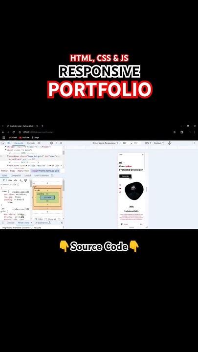 Responsive Portfolio Html Css Javascript Responsivedesign