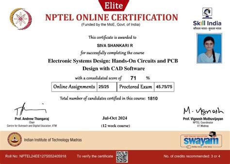 Nptel Electronicsengineering Lifelonglearning Technologydriven Siva Shankari