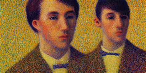 Aquarell Portrait Georges Seurat Erjare