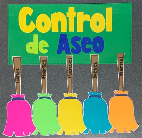 Control De Aseo Decoraciones De Aulas Para Ni Os Decoraci N Aula De Preescolar Ideas Para