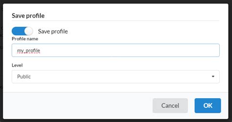 Save Profile Scriptcase Low Code Documentation