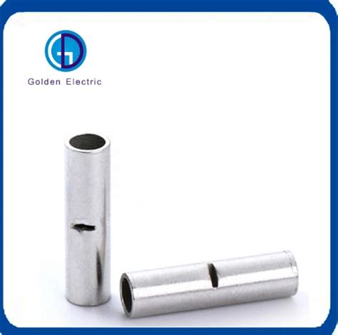 Gty Type Naked Tube Butt Electric Crimp Copper Butt Connectors And Terminal Cable Terminal Lug