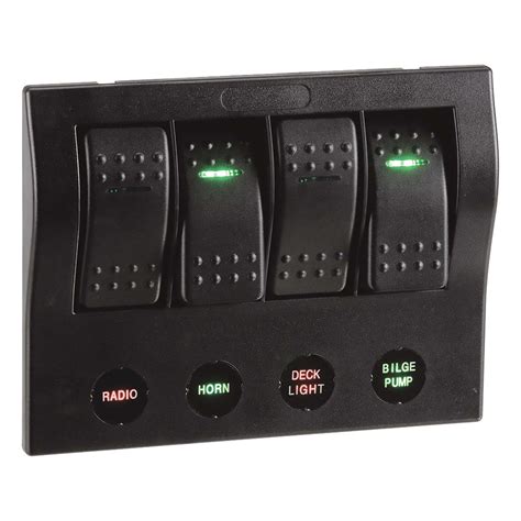 Narva 4 Way LED Switch Panel With Circuit Breaker Protection