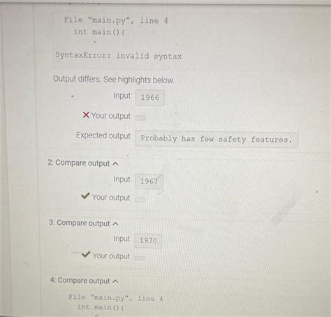 Solved Write Multiple If Statements If Caryear Is Before