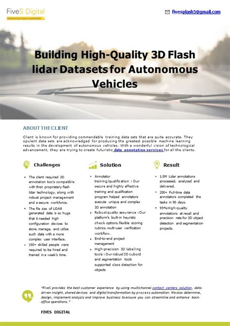 Ppt Building High Quality 3d Flash Lidar Datasets For Autonomous Vehicles Powerpoint