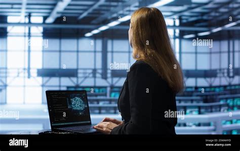 Computer Scientist In Data Center Using Artificial Intelligence