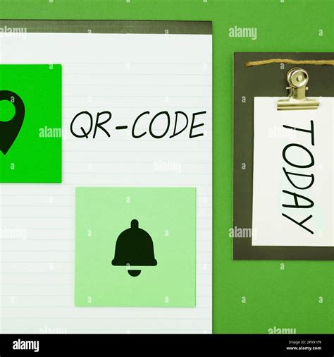 Conceptual Caption Qr Code Internet Concept The Trademark For A Type