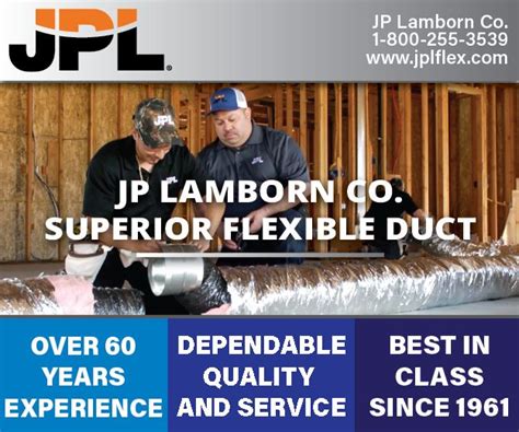 Jp Lamborn Co On Linkedin Why Choose Jpl Flex Duct Advantage Partner