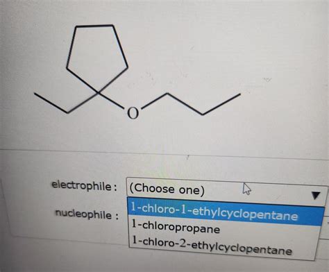 Answered Electrophile Choose One Nucleophile Bartleby