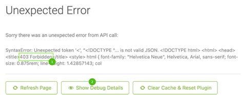 Common Unexpected Errors Support
