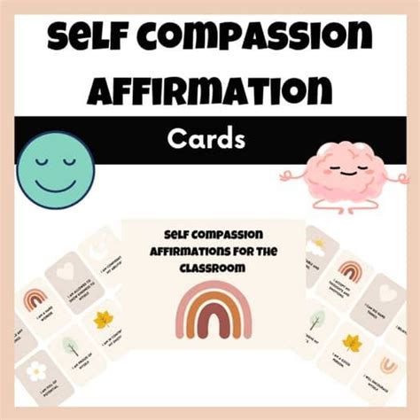 Calming Corner Printable Self Compassion Affirmation Cards