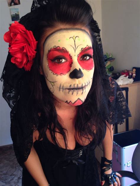 Sugarskulls Makeup Halloween Sugar Skull Makeup With Gems