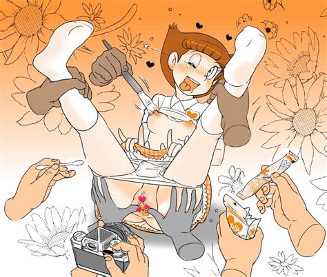 Rule 34 Blush Breasts Censored Esper Mami Female Heart Censor Mami Sakura Nipples Non Web