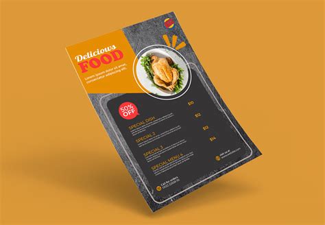 Food Menu Design On Behance